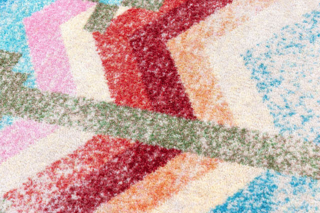 Shake Your Shawl, Pink, 4'x5', 4'x5' - Contemporary - Area Rugs - by ...
