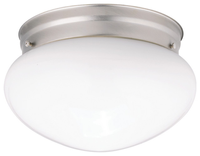 Ceiling Space 1-Light Flush Mount, Brushed Nickel, 12 Units ...