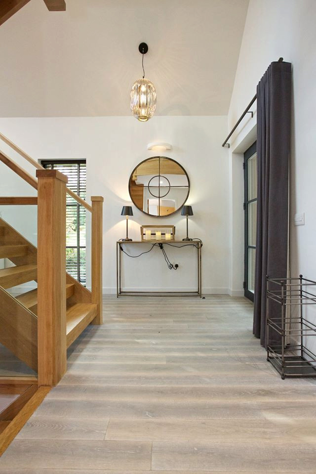 The Mill House project in Scotland completed with oak wood flooring - Hall - London - by ...