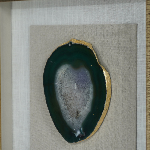 Agate Slice Shadow Box Wall Décor - Contemporary - Wall Accents - by ...