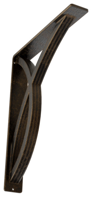 Miller Wrought Iron Bracket, 2"Wx12"Dx15"H - Transitional - Brackets ...