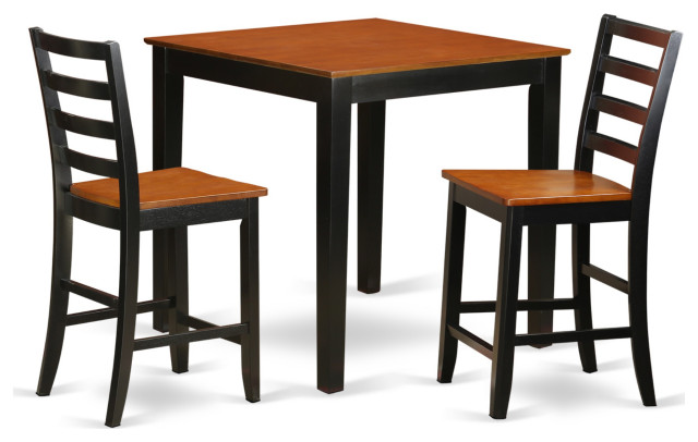 3-Piece Counter Height Table/Chair Set, Kitchen Table, 2 Chairs ...
