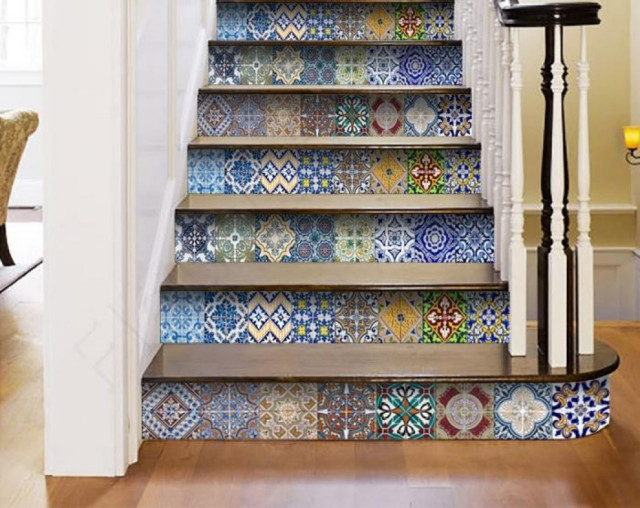 8" X 8" Randy Mutli Mosaic Peel and Stick Tiles - Contemporary - Wall ...
