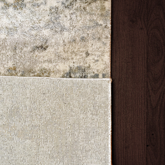 Castilla Cream And Grey Area Rug, 2.2'x7.7' - Contemporary - Hall And ...