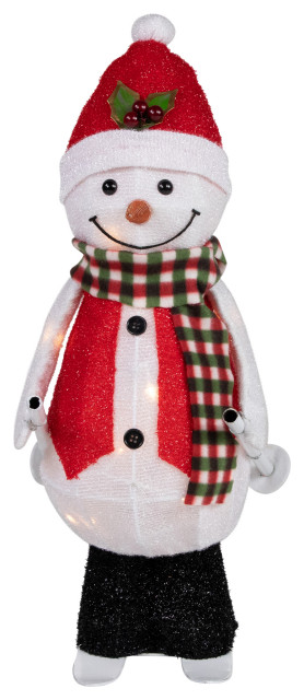 24" Animated Skiing Snowman LED Lighted Christmas Figure - Modern ...