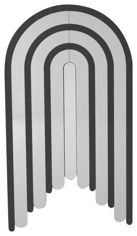 Arc 72" Full Length Wall Mirror/Mirrored Wall Art - Contemporary - Wall ...