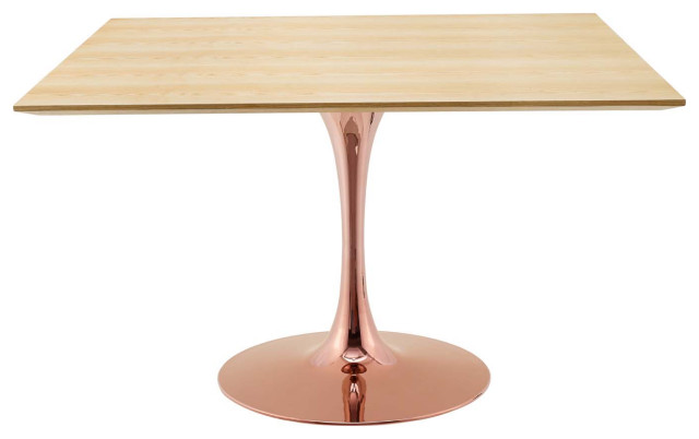 Lippa 47" Square Wood Dining Table - Midcentury - Dining Tables - by ...