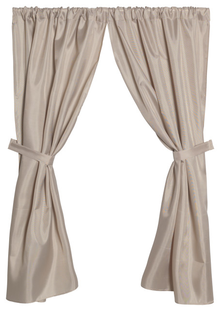 Polyester Fabric Window Curtain in Linen - Transitional - Curtains - by ...
