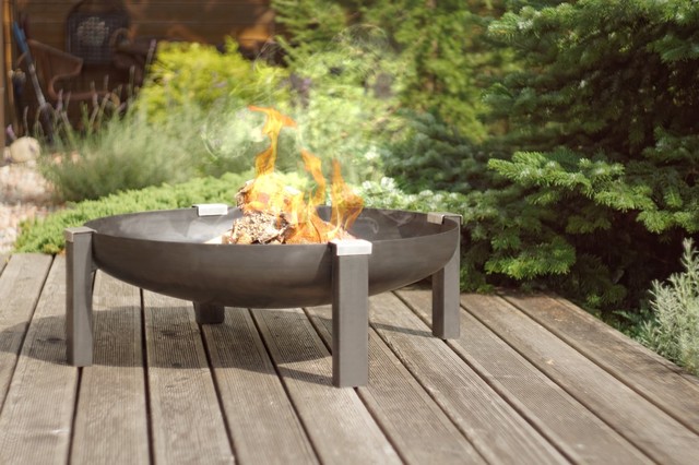 Tilsit Rusting Steel Wood Burning Fire Pit 41" - Transitional - Fire ...