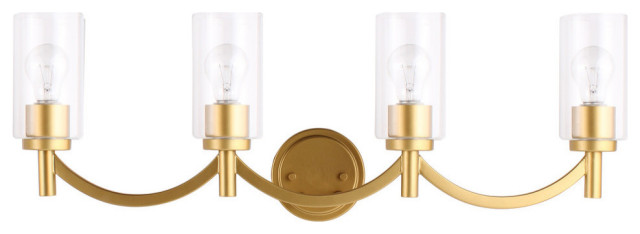 Devora 4-Light Bathroom Vanity Fixture - Transitional - Bathroom Vanity ...