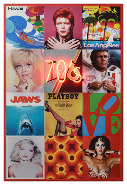 70s Neon Wall Art | Andrew Martin The Seventies - Tropical - Metal Wall ...