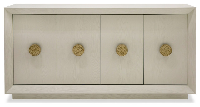 Marjorie Modern Cream and Brushed Gold Buffet - Transitional - Buffets ...