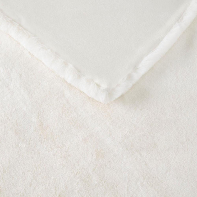 100% Polyester Solid Premium Faux Fur Throw MP50-8015 - Contemporary ...
