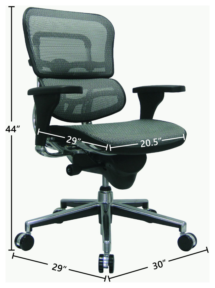 Eurotech Seating Ergohuman Mesh Managers Chair - Contemporary - Office ...
