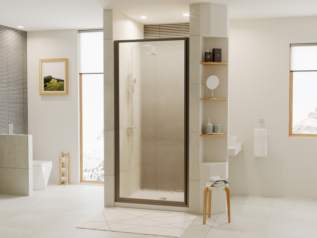 Coastal Shower Doors Legend Hinge Door 25x64 Contemporary Shower