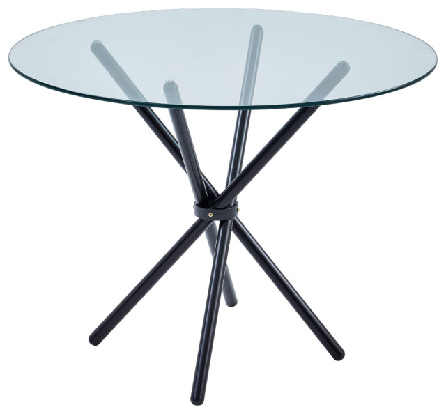 Glass Star Table Silver, 48 - Midcentury - Dining Tables - by AFB Decor ...