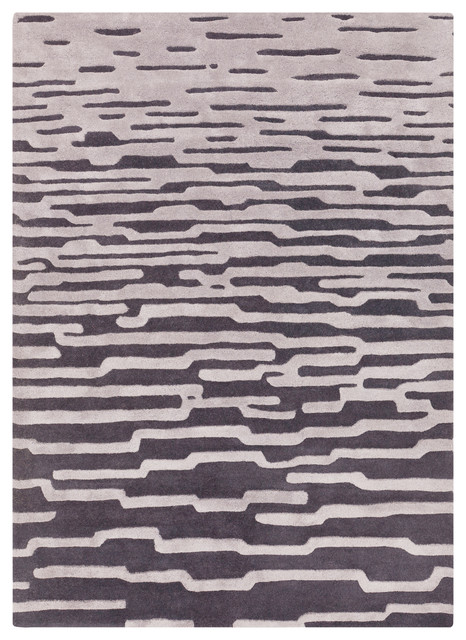 Hand Tufted Harlequin Wool Rug HQL-8019, 8' x 10' - Contemporary - Area ...