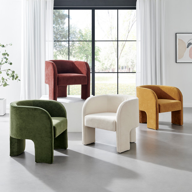 Matteo Fabric Accent Arm Chair - Contemporary - Armchairs And Accent ...