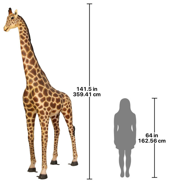 Malee Grand Scale Adult Giraffe Statue - Contemporary - Garden Statues ...