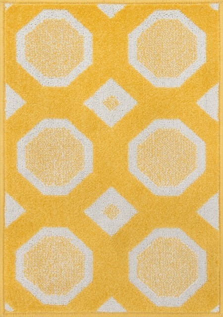Loloi Terrace Collection Rug, Lemon and Ivory, 1'8"x2'6" - Contemporary ...