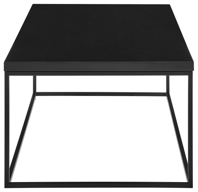 47" Black Metal Coffee Table - Industrial - Coffee Tables - by ...