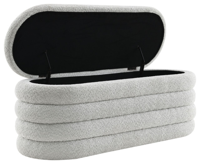 Cleo Storage Bench Ottoman - Transitional - Accent And Storage Benches ...