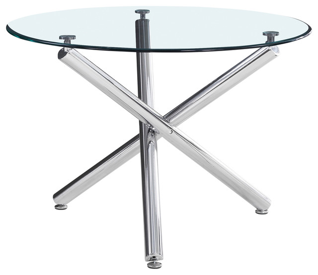 Contemporary Glass Round Dining Table - Contemporary - Dining Tables ...