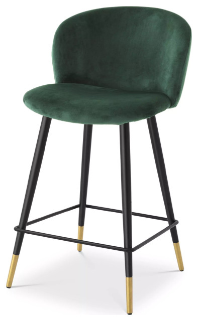 Velvet Counter Stool | Eichholtz Volante - Midcentury - Bar Stools And ...