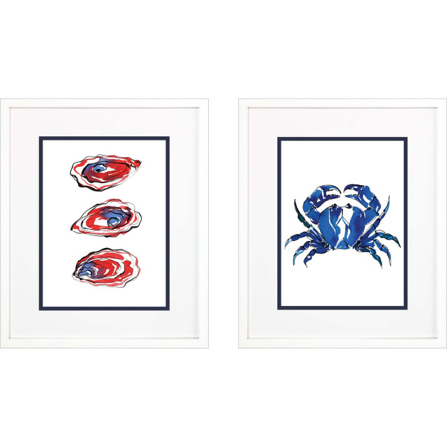 Paragon Coastal Catch II 2-Piece Set Artwork - Beach Style - Prints And ...
