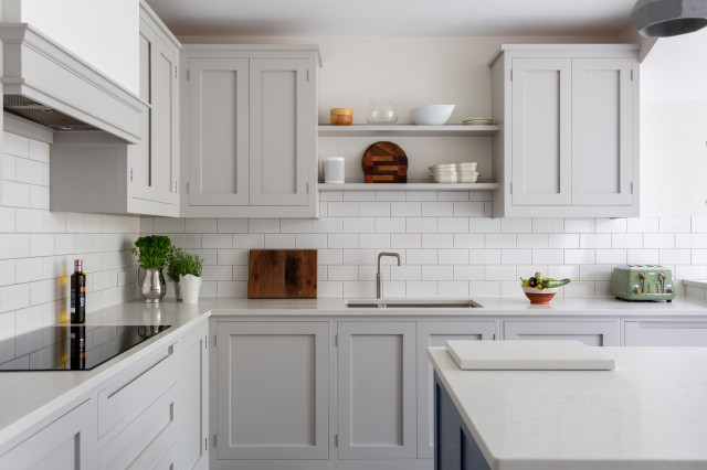 Twickenham Handleless Shaker Kitchen - Contemporary - Kitchen - London ...