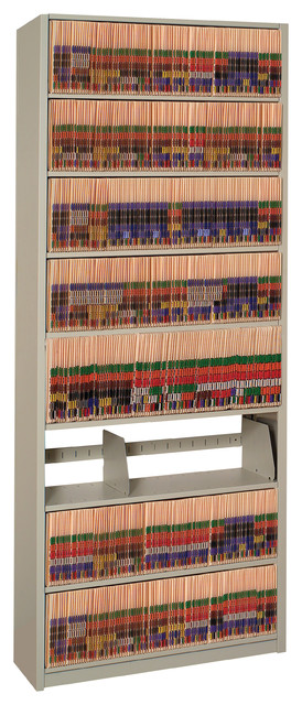 88.75" 4Post-In-A-Box Shelving, File Storage, 9 Shelves, Starter Unit ...