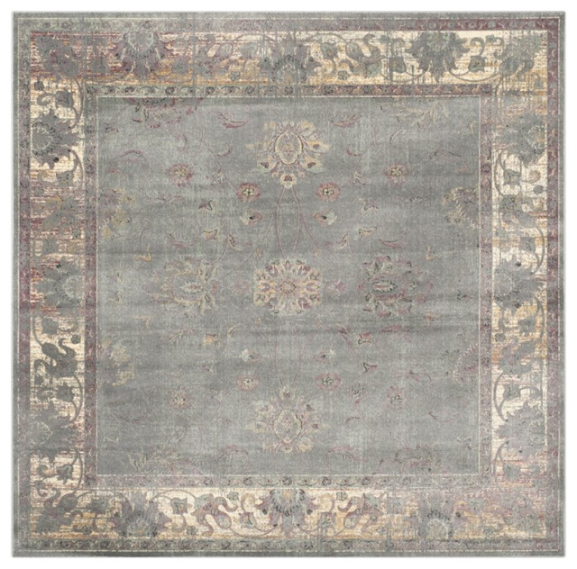 Safavieh Vintage 6' Square Rug in Gray, 6' Square - Contemporary - Area ...