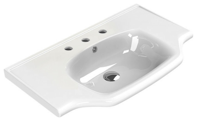 Nameeks CeraStyle 081200-U-Three Hole Yeni Klasik 31-5/8" - Contemporary - Bathroom Sinks - by ...