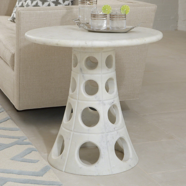 Taper Circle Side Table - Traditional - Side Tables And End Tables - by ...