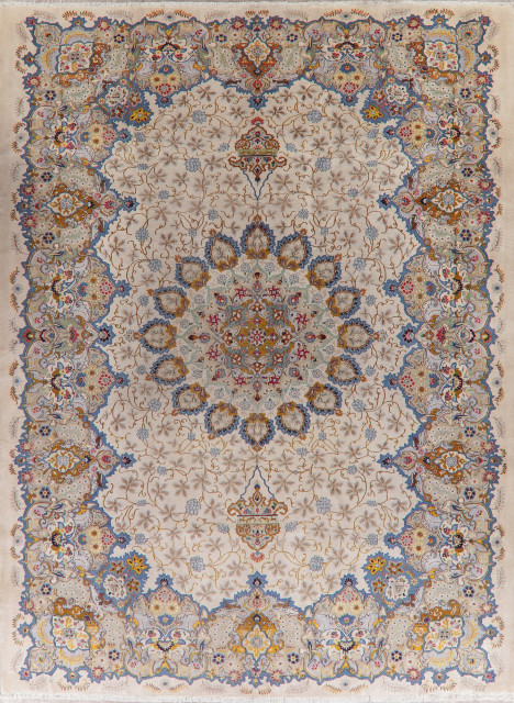 Consigned, Large Vintage Kashan Area Rug Handmade Oriental Carpet ...