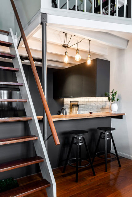 Indstrial Teneriffe Woolstore Apartment - Industrial - Kitchen ...