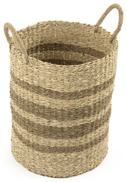Woven Wire Basket - Beach Style - Baskets - by Hudson Home Decor | Houzz