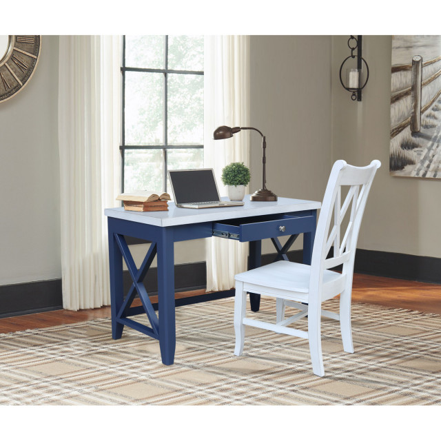 Hampton Desk With Double XX Back Chair - Transitional - Desks And ...