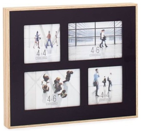 Torre and Tagus Oak Veneer Multi Frame, 4-Piece Set - Contemporary ...