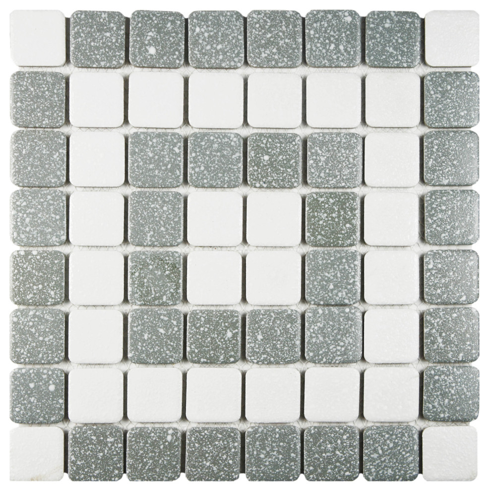 Crystalline Market Porcelain Mosaic Floor and Wall Tile - Contemporary ...