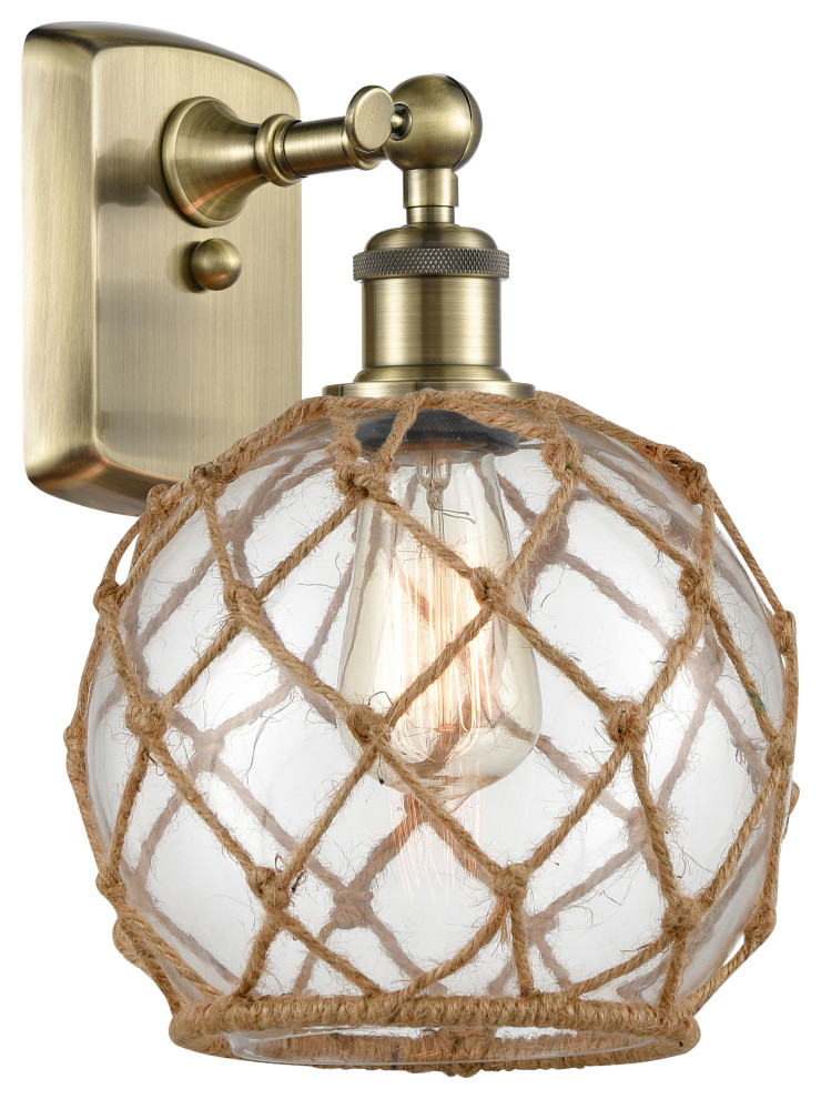 Ballston Farmhouse Rope Wall Sconce - Beach Style - Wall Sconces - by ...