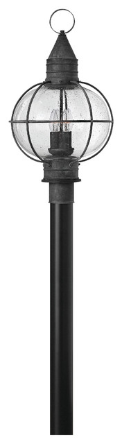 Hinkley Cape Cod 1 Light LED Outdoor Post Top/Pier Mount, Aged Zinc ...