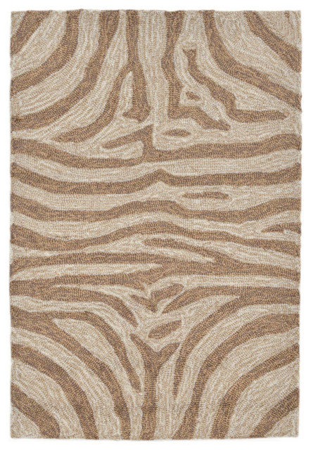 Liora Manne Ravella Zebra Indoor Outdoor Area Rug Brown - Contemporary ...