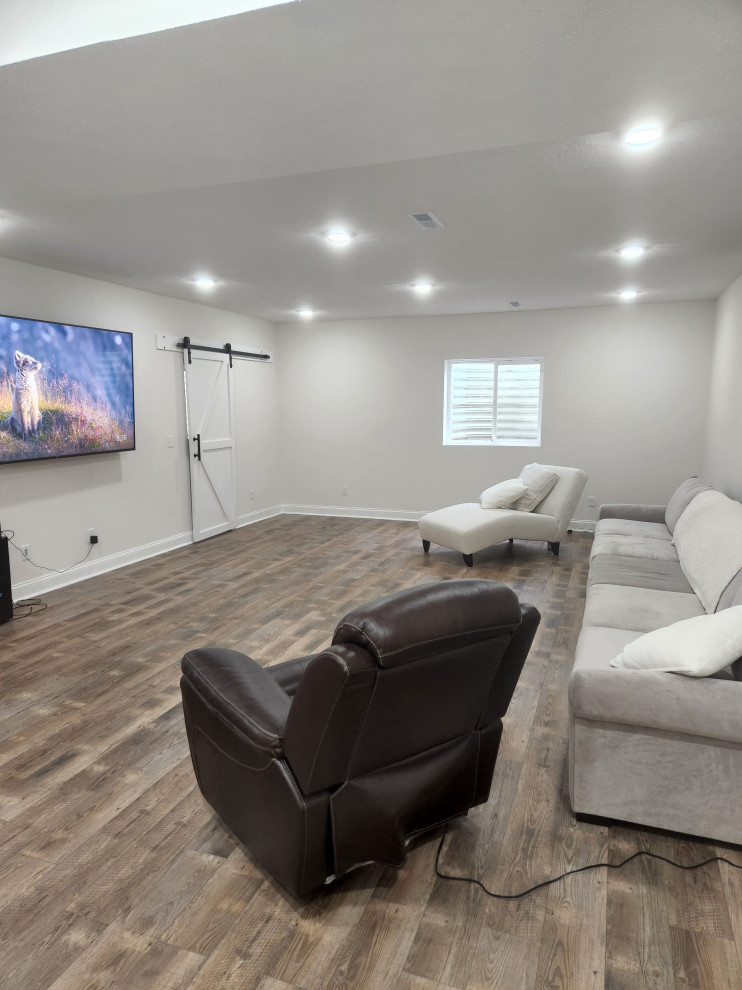 Full basement finish/remodel - Modern - Basement - Chicago - by ...