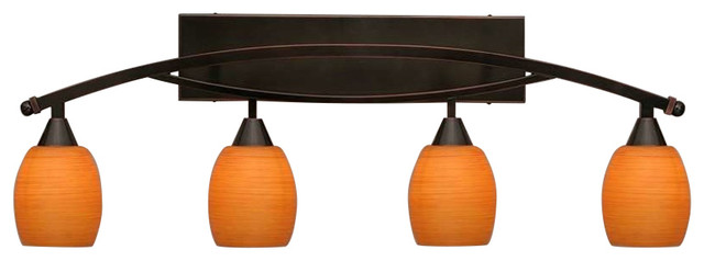 Toltec Lighting Bow 4-Light Bath Bar, 5 Toltec Lighting Bow 4-Light Bath Bar, 5