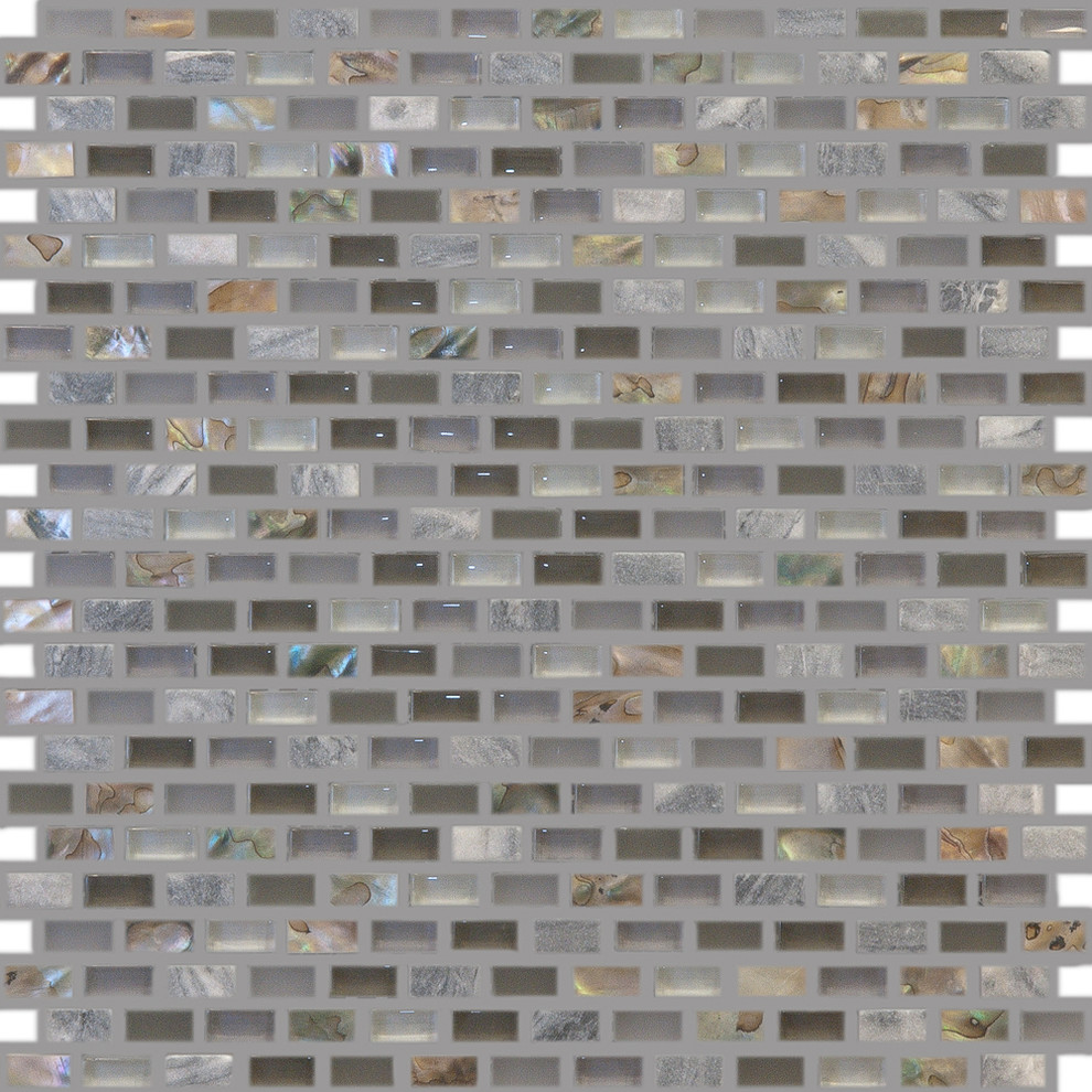 11.13"x11.13" Mini Brickset North Shore Mosaic, Set Of 4, .86 sq. ft ...
