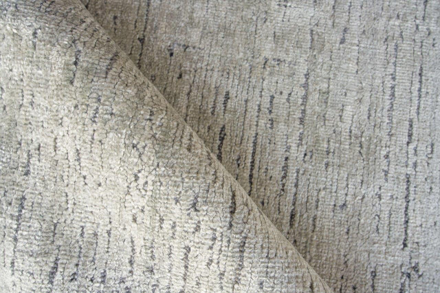 Montero Handmade Hand Loomed Wool and PET yarn Silver/Gray Area Rug, 10 ...