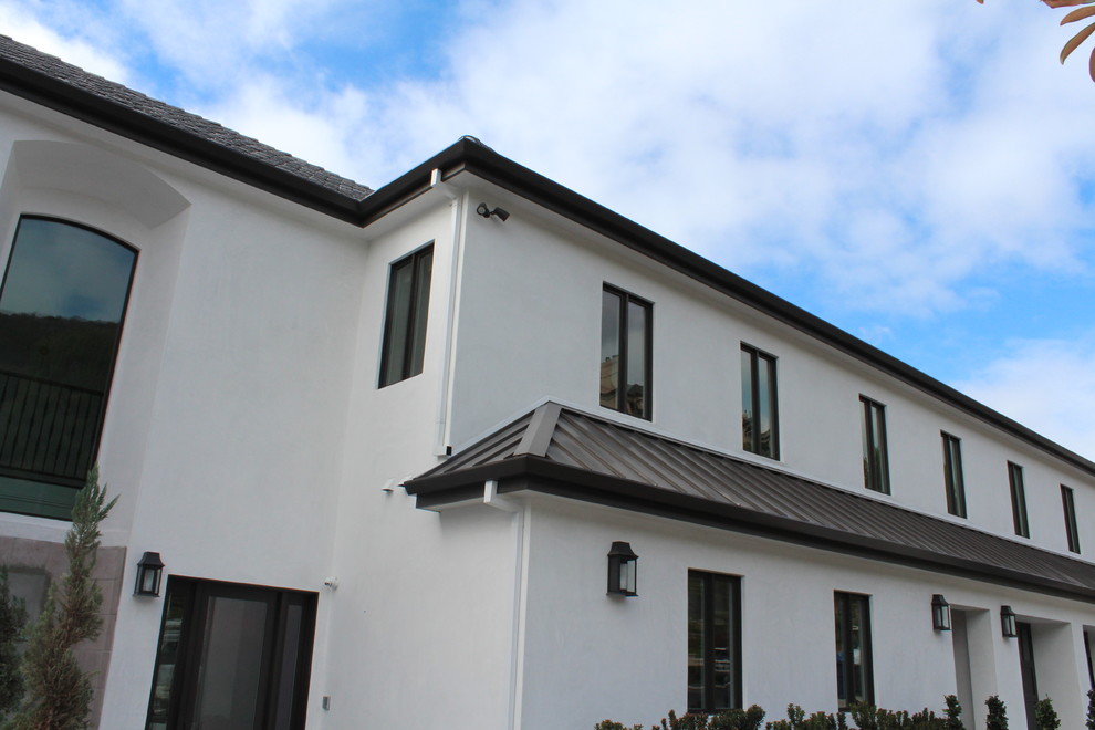 6 inch Angle Face/Flat Face Gutters with smooth Downspouts in Pacific ...