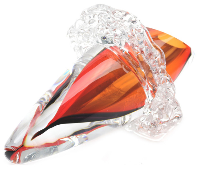 Murano Glass Design Cornucopia Abstract Sculpture - Contemporary ...