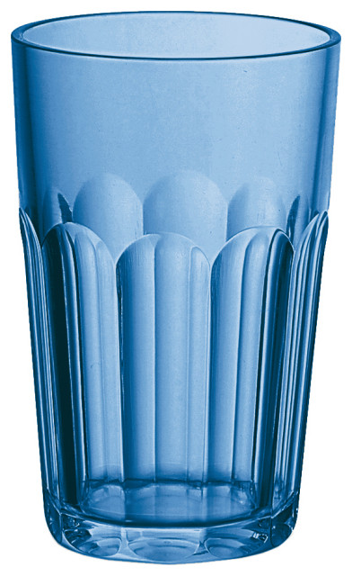 Guzzini Happy Hour Mediterranean Blue 14.2 Ounce Tall Ground Tumbler ...